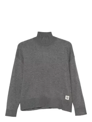 LIU JO High-Neck Sweater With Logo Patch