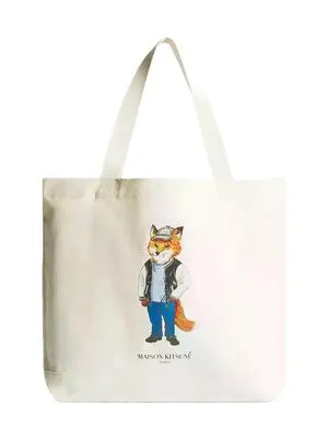 Maison Kitsuné Dressed Fox Tote - Neutrals