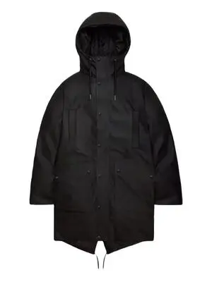 Rains Nome Hooded Parka Coat - Black