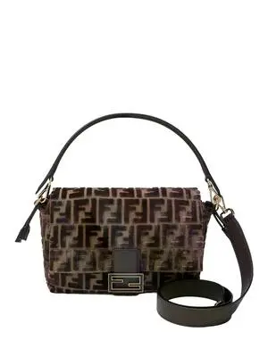 Fendi Mamma Baguette Pattern Tote Bag - Brown