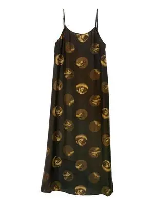 UMA WANG Patterned Dress - Brown