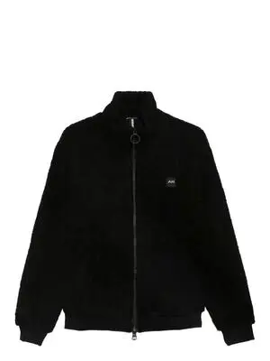 ANTONY MORATO Logo Appliqué Zip-up Cardigan - Black