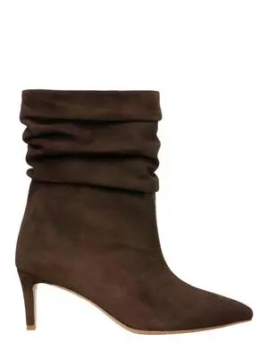 GINISSIMA 65mm Ruched Suede Boots