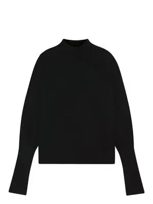 Hugo Funnel-neck Sweater - Black