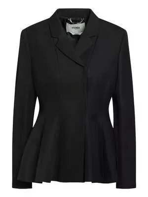 Fendi Single-breasted Blazer - Black
