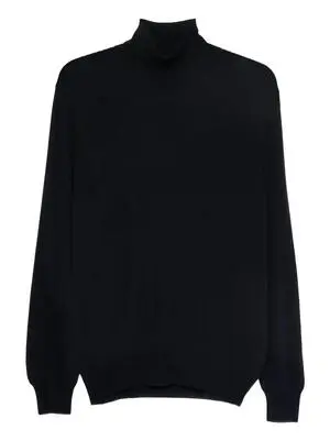 Tagliatore Roll Neck Jumper - Blue