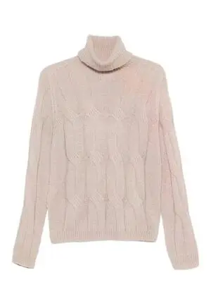 Liu Jo Cable-knit Roll-neck Sweater - Neutrals