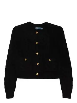 Polo Ralph Lauren Cable-knit Buttoned Cardigan - Black