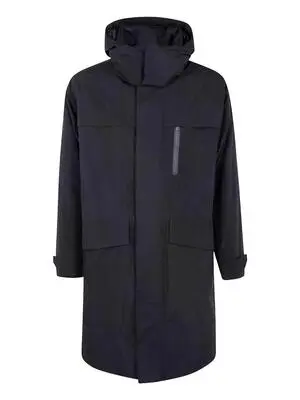 Herno Hooded Parka Coat - Black