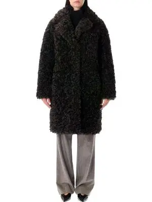 STAND STUDIO Textured Coat - Brown