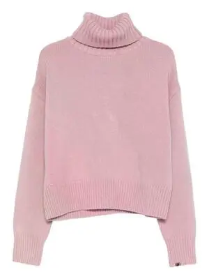 Extreme Cashmere Roll-neck Sweater - Pink