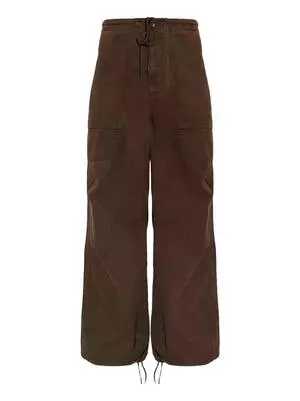ENTIRE STUDIOS Drawstring Cargo Trousers - Brown