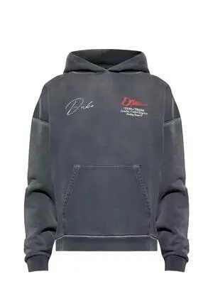 DUKE + DEXTER Graphic Print Hoodie - Black
