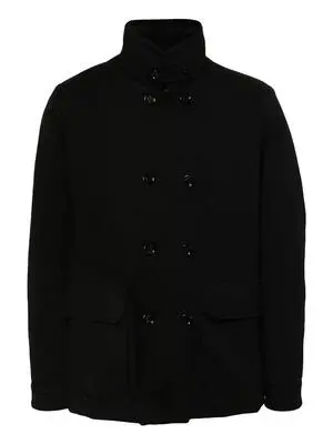 MOORER Double-breasted Jacket With Pockets - Black