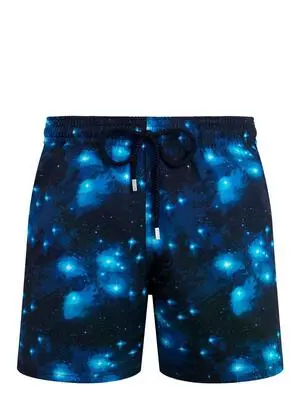 Vilebrequin Elasticated-waistband Pégase Swim Trunks - Blue