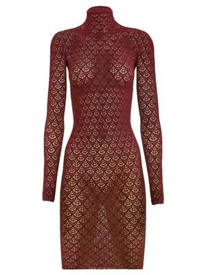 Wolford Mermaid-net Mini Dress - Red
