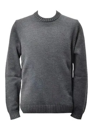 ZANONE Ribbed Crew-neck Sweater - Grey