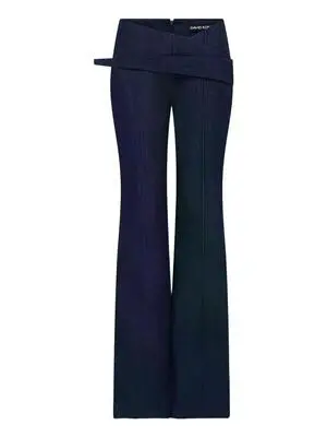 David Koma Asymmetric Waist Jeans - Blue