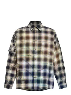 MISBHV Plaid Ripped Shirt - Brown