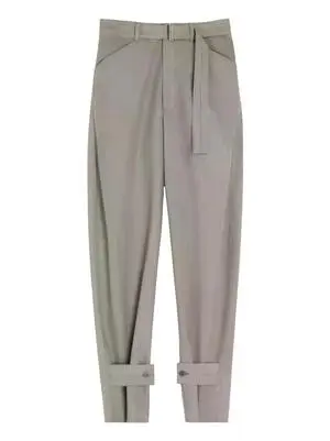 LEMAIRE Belted Button-tab Trousers - Neutrals