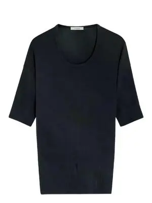 LEMAIRE Ribbed Short-sleeve T-shirt - Black