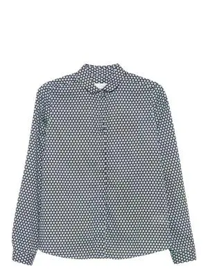 ROBERT FRIEDMAN Patterned Button-down Shirt - Blue