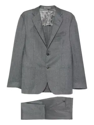 Corneliani Notched-lapel Blazer - Grey