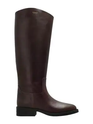 COACH Leather Zip Boots - Brown