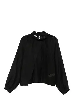 IRO PARIS Nahae Asymmetric Blouse - Black