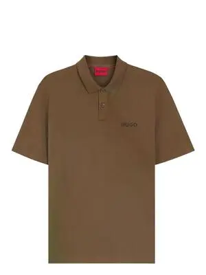Hugo Logo Polo Shirt - Brown