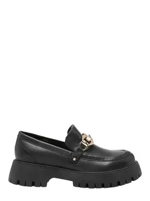 Just Cavalli Chain-detail Lug-sole Loafers - Black
