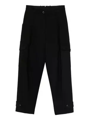 NINE:INTHE:MORNING Wool-blend Trousers - Black