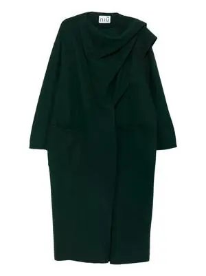NIU Draped Coat - Green