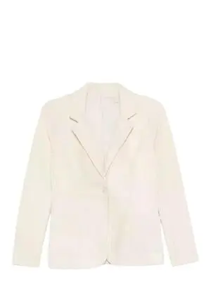 Majestic Filatures Buttoned Patch-pocket Blazer - White