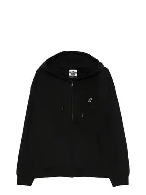 SPORT B. BY AGNÈS B. Dino-embroidered Zip-up Hoodie - Black