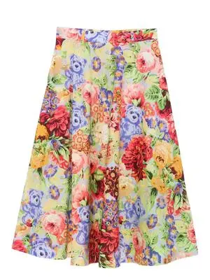 Moschino Floral-print Skirt - Multicolour