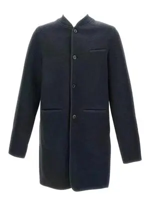 RIER Buttoned Coat - Black