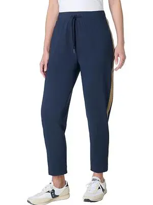 Sweaty Betty Explorer Side Stripe Drawstring Pants - Navy Blue