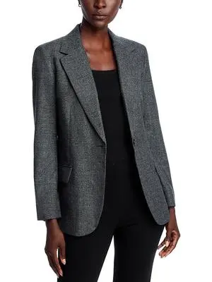Theory Lynnia Blazer In Good Wool - Pepper Multi