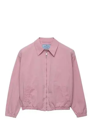 Prada Cotton Gabardine Blouson Jacket - Alabaster Pink