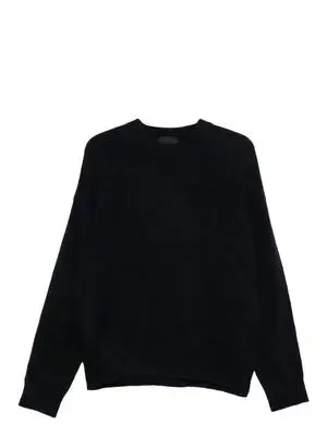 ROBERTO COLLINA Brushed-effect Jumper - Blue