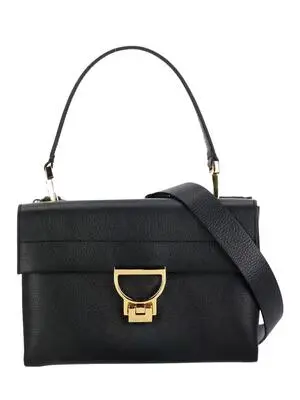 COCCINELLE Small Flap-fastening Leather Tote Bag - Black