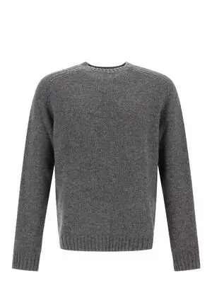 Herno Crew-neck Ribbed Sweater - Grey