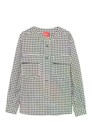 MERCI Check-print Shirt - Brown