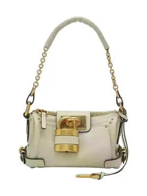 Chloé Padlock-detail Shoulder Bag - Neutrals