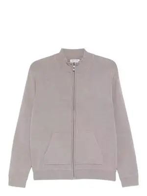 ANTONY MORATO Fine-ribbed Zip-up Jacket - Neutrals