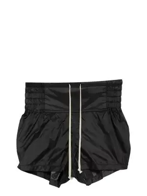 Rick Owens Shirred Drawstring-waist Boxing Trousers - Black