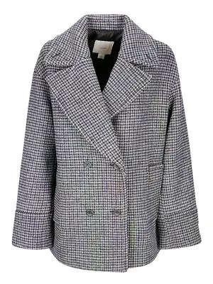 CALVIN KLEIN Houndstooth Pea Coat
