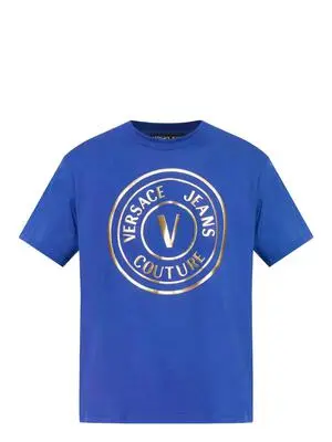 Versace Logo-print T-shirt - Blue