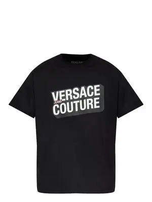 Versace Logo-print T-shirt - Black